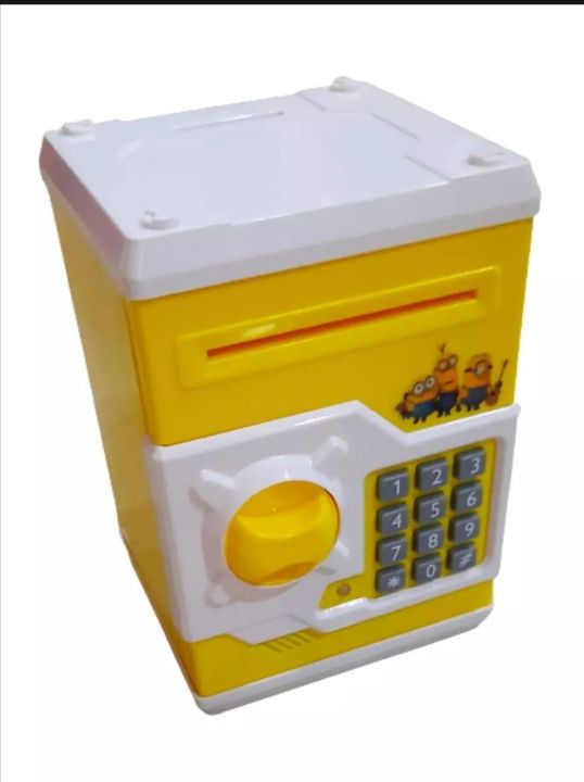 Minions Electric Password Lock Coin Box, Mini ATM For Kids | Daraz.com.np