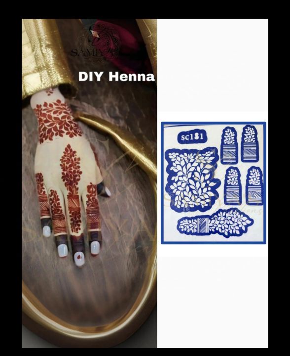 Beautiful Mehndi Stickers For Eid Party Engagement Bridal Mehndi ...