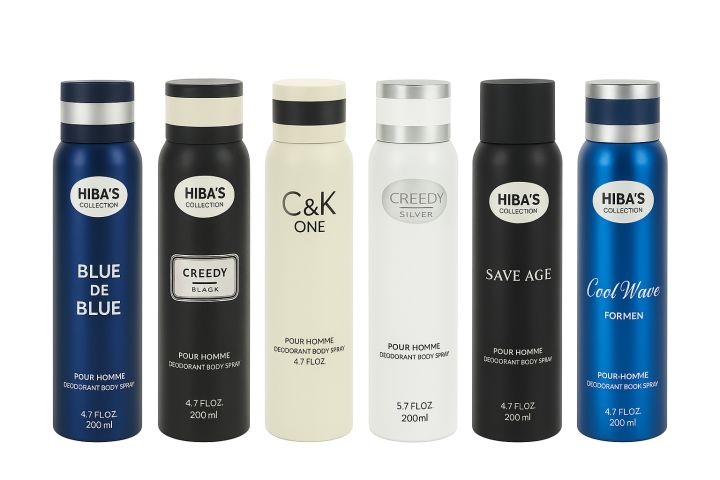 Hiba’s Collection Cool Wave Body Spray for Men – 200ml | Long Lasting ...