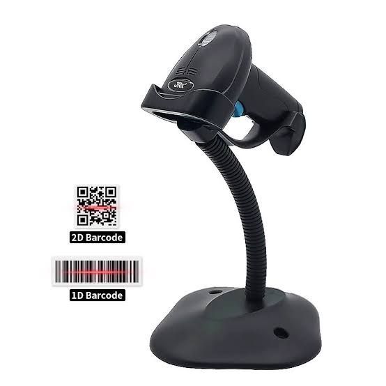 High Performance 2D Wired Barcode Scanner With Stand | Daraz.pk