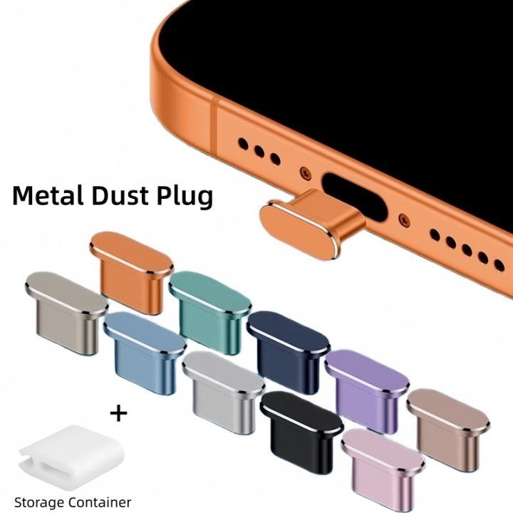 Metal Dust Plug for IPhone 17 Pro Max 16 15 Series Phone Type-C Charge ...