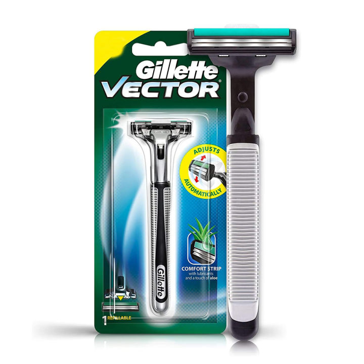 Gillette Men Vector Plus Manual Shaving Razor - Single | Daraz.com.bd