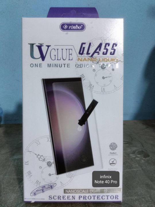infinix Note 40 Pro HD Premium UV Curved Glass Protector. rb | Daraz.com.bd