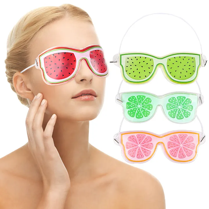 Cooling Ice Eye Masks Hot & Cold Compress Gel Eye Mask Spa Therapy For ...