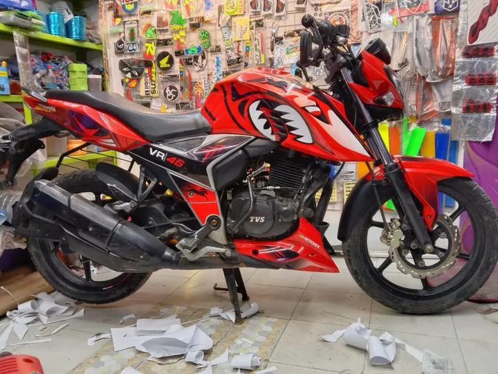 Rtr 4v red full bike modified decals sticker | Daraz.com.bd