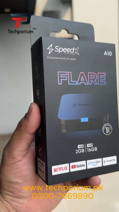 SpeedX Flare A10 Android 10.0 TV Box Quad-Core ARM Cortex-A53 Processor ...