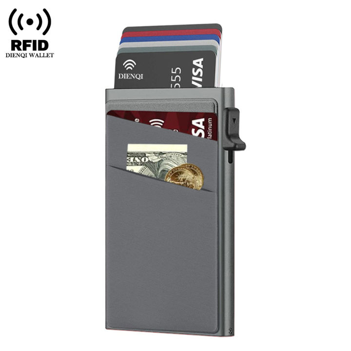 RFID Blocking Credit Card Holder Wallets Men Slim Minimalist Wallet ...