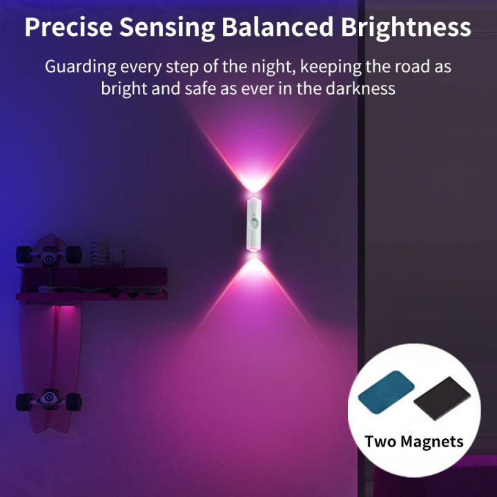 RGB/3-color Magnetic Wall Light with Motion Sensor Cabinet Light ...