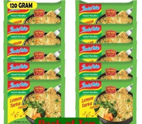 pack of 10 indomie noodles lemon tarkha flavor 1.2kg weight | Daraz.pk