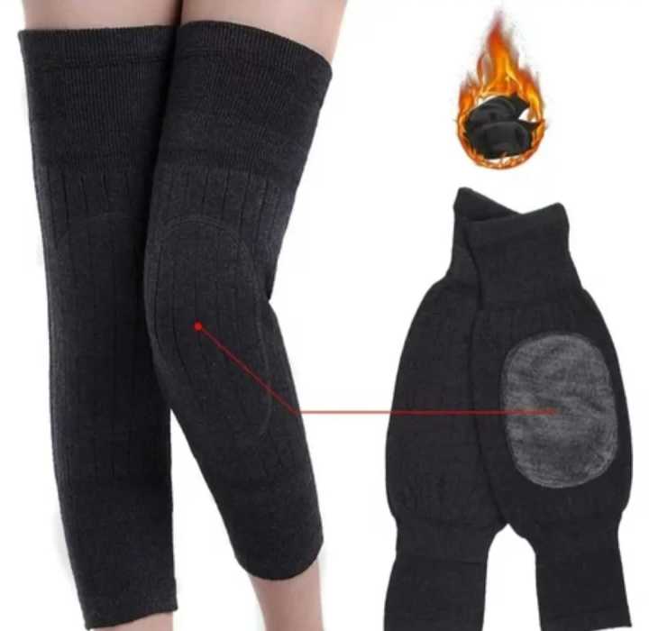2 pc / 1 pair Winter Thermal Leg & Knee Warmers | Unisex Woolen Warm ...