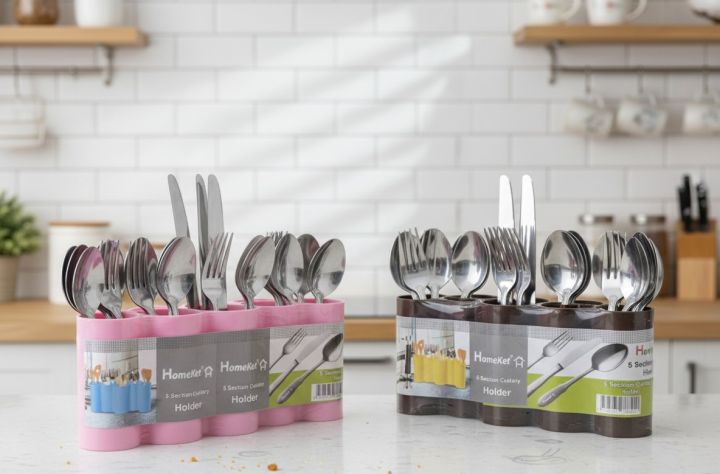 HomeKit 5-Section Cutlery Holder | Spoon Fork Knife Kitchen ...