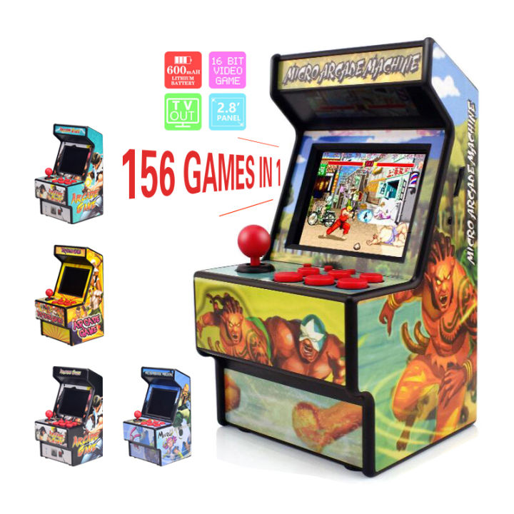 2.8-inch 16-bit Mini Handheld Video Arcade Game Portable Console (Built ...