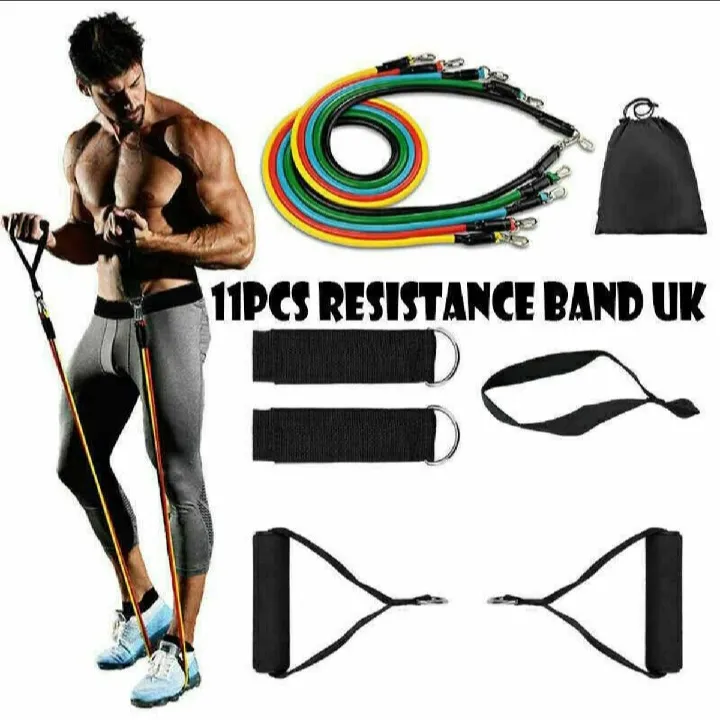Workout Resistance Bands Set 11 PCS - Gym Bands for Men, Pull Up Assist ...