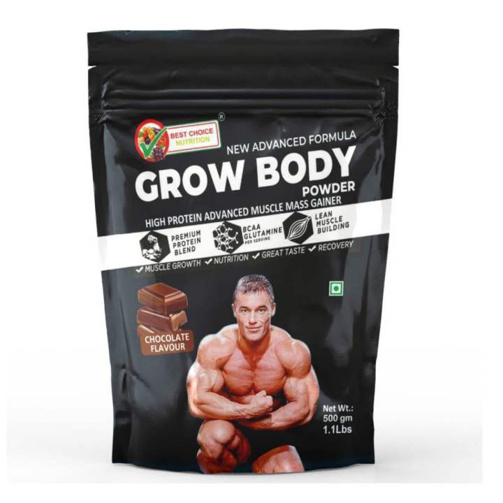 BEST CHOICE NUTRITION GROW BODY Whey Protein FOR WEIGHT GAIN MUSCLE ...
