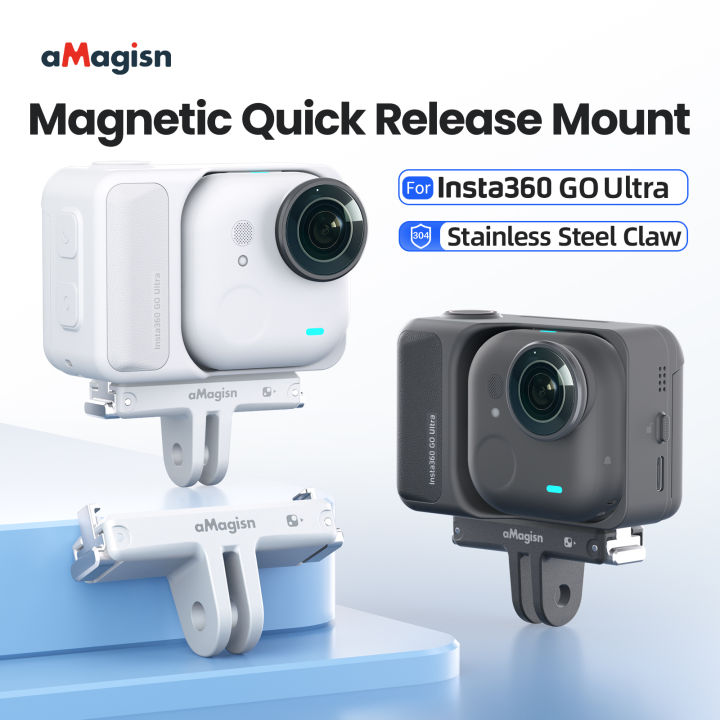 Quick Release Magnetic Mount For Insta360 Go Ultra Plastic Magnetic ...