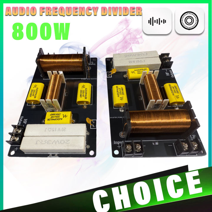 Audio frequency divider 800W 2-Way Hi-Fi Crossover Filter Module Home ...