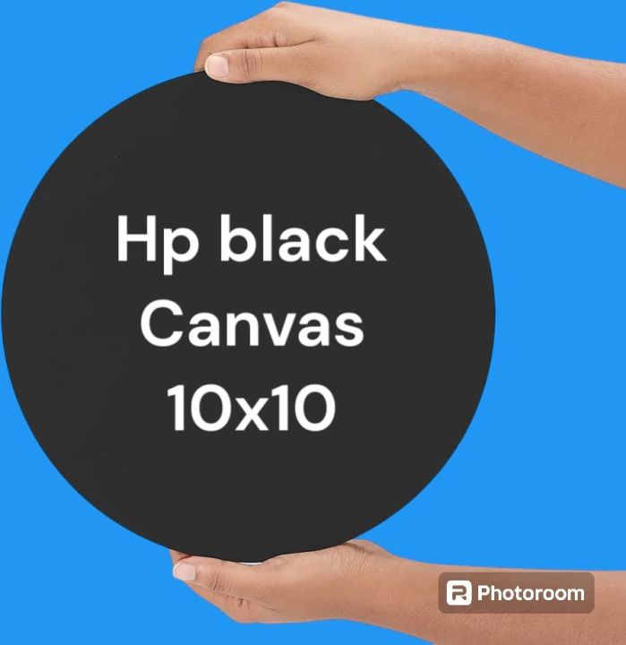 Hp Round black canvas 10x10 -- 1pcs | Daraz.com.bd