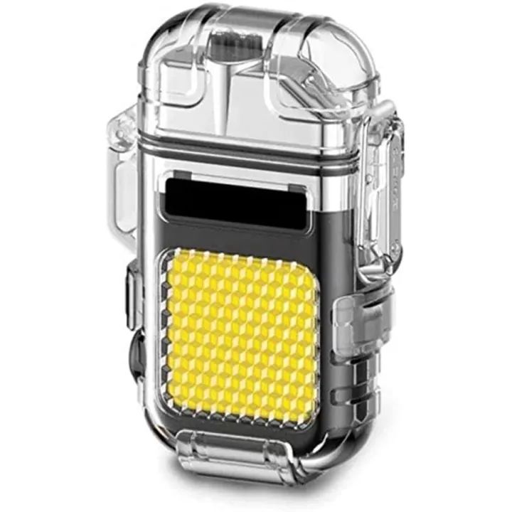 New Double Arc Lighter Metal Windproof Lighter USB Type C Fast Charging ...