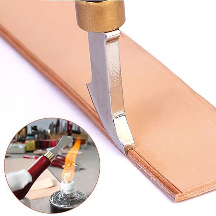 Professional DIY Leather Edge Press Line Tool Handmade Stainless Steel ...