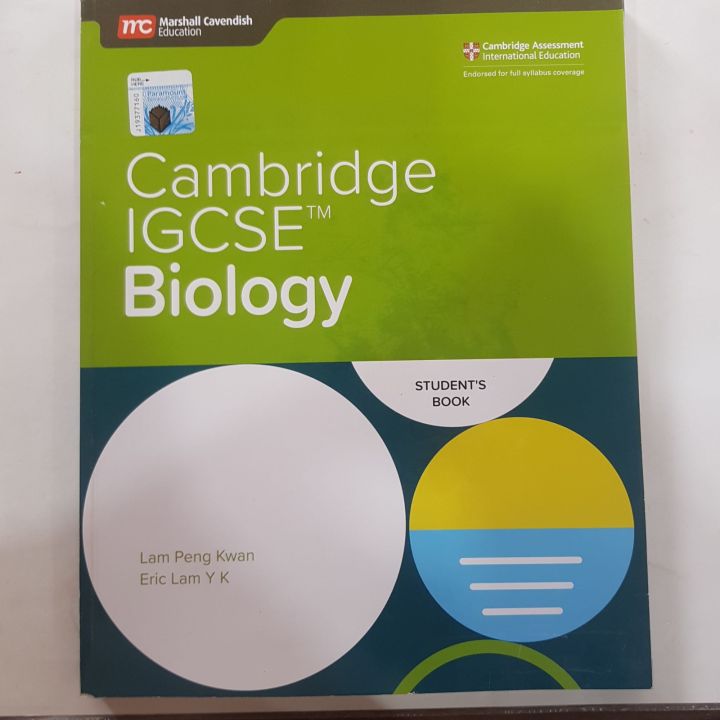 CAMBRIDGE IGCSE BIOLOGY STUDENT BOOK BY LAM PENG KWAN MARSHALL ...