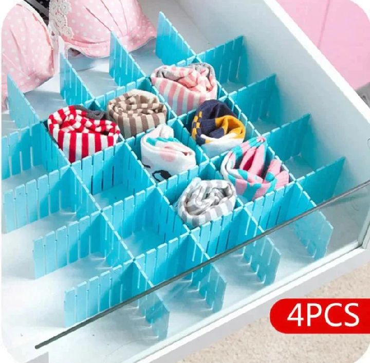 drawer organizer partitions 4 pcs adjustable draw partition drawer ...