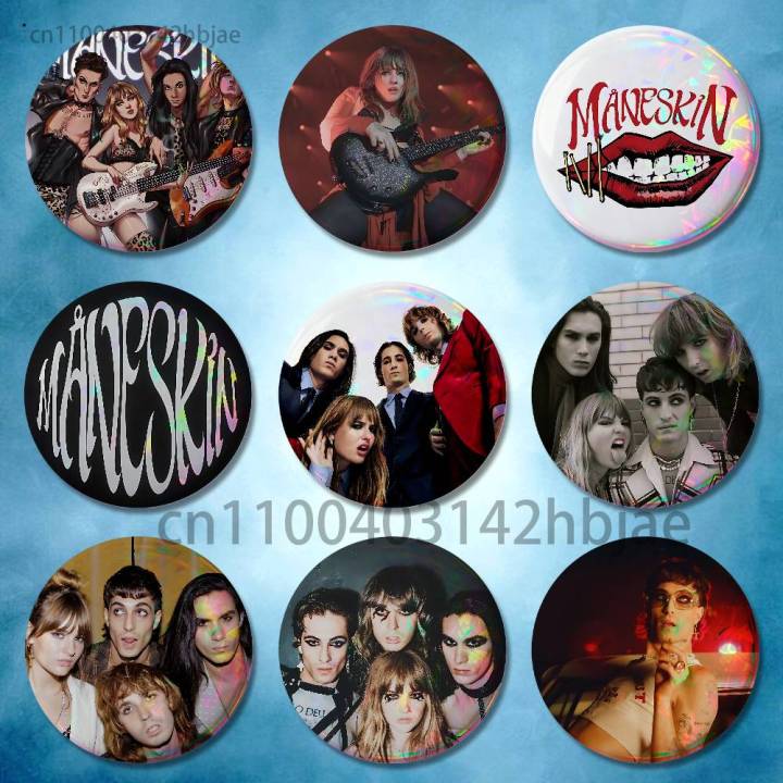M-Maneskin D-Damiano D-David 32mm 58mm 75mm 44mm 25mm Anime Badges ...