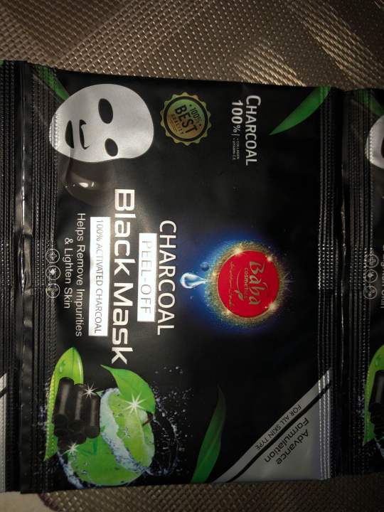 Charcoal black mask | Daraz.pk