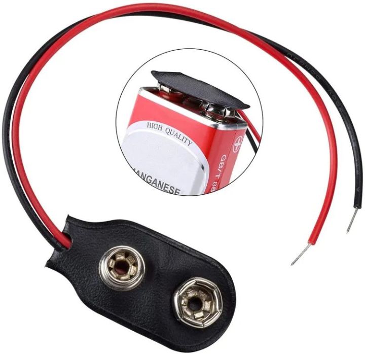 Battery connector Jack 9v coper wire | Daraz.pk