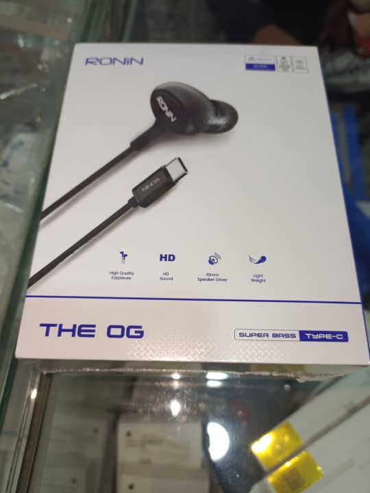 Ronin R-9 Type-C Handsfree Earphones | Super Bass | HD Sound | 10mm ...