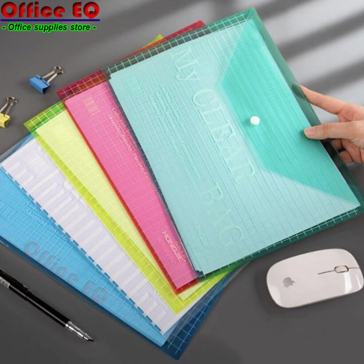A4 file folder, Button file, A4 plastic file folder with button closure ...