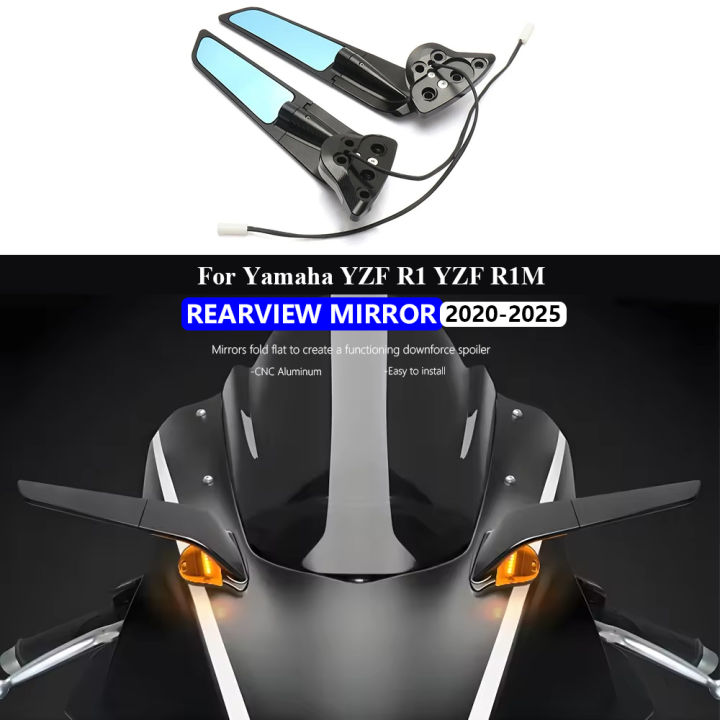 R1 R1M 2025 Motorcycle Rearview mirror Fit For Yamaha YZF R1 YZF R1M ...