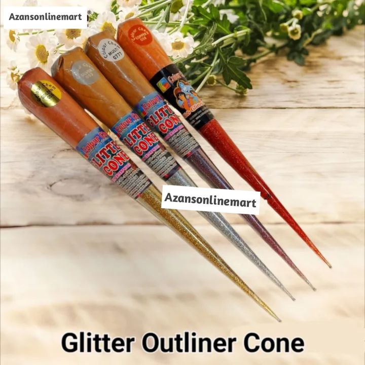 Colour Chem Pure Sparkle Glitter Gutta Cone Outliner for Silk Fabric ...