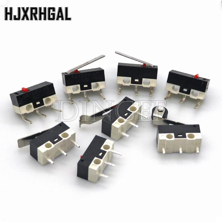 Micro Limit Switch Momentary Push Button Switch 1A 125V AC Mouse Switch ...