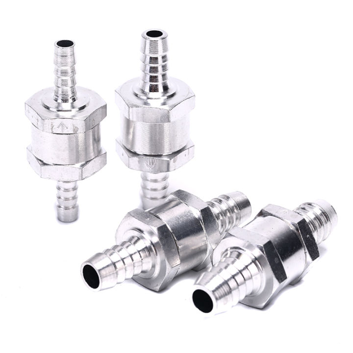 One Way 6/8/10/12mm Valves Aluminium Non Return Valve Fuel Petrol Oil ...