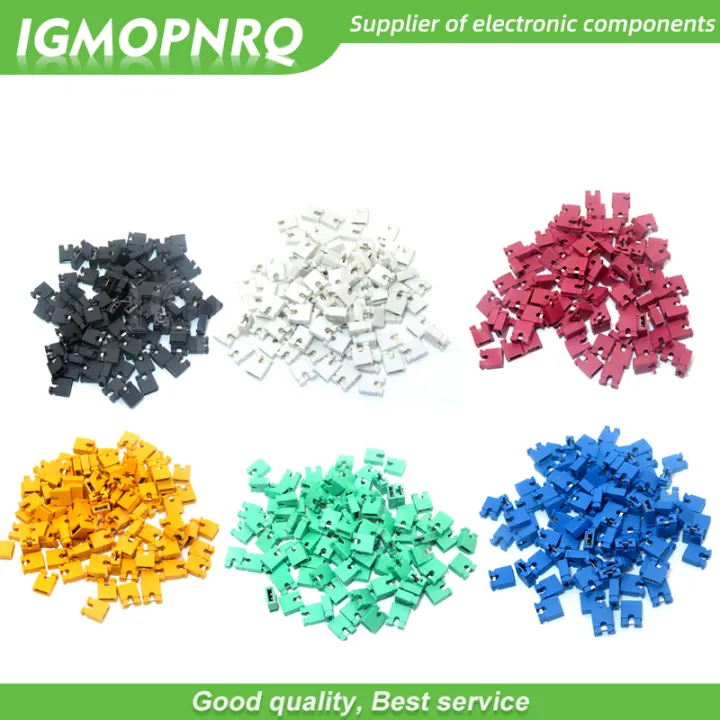 100PCS Pitch 2.4mm Pin Header jumper shorted cap & Headers & Wire ...