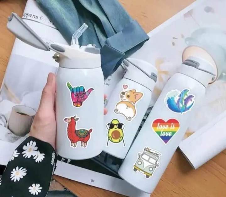 30pcs cute vinyl stickers for notebooks,bottles,bags etc | Daraz.pk