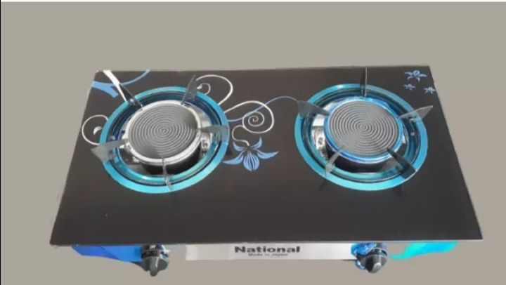 national 2 burner portable infared halogen gas stove with ceramic glass ...