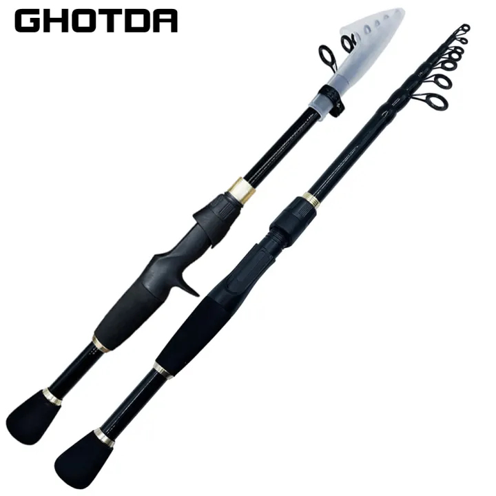 1.6-2.4m Telescopic Fishing Rods Ultralight Weight Spinning Casting ...