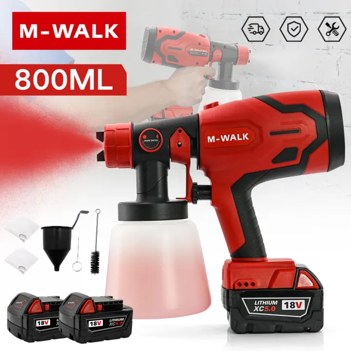 Professional Electric Spray Gun Household Rechargeable Cordless ...