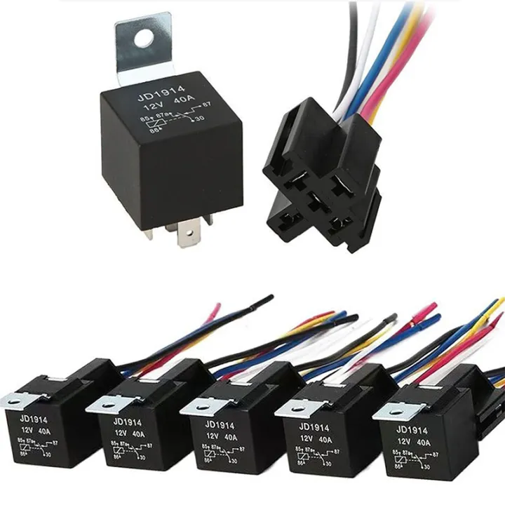 5pcs JD1912 5pin Waterproof Car Relay Long Life Automotive Relays ...
