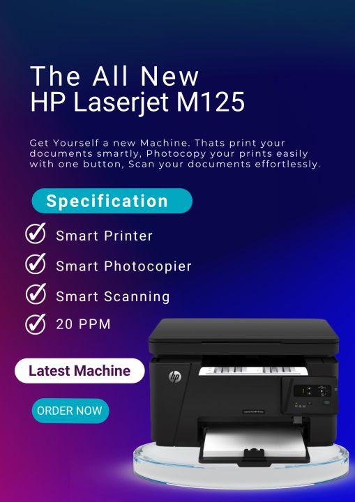 Hp laserjet Pro M125a 3in1 (Printer, Photocopier and scanner) Imported ...