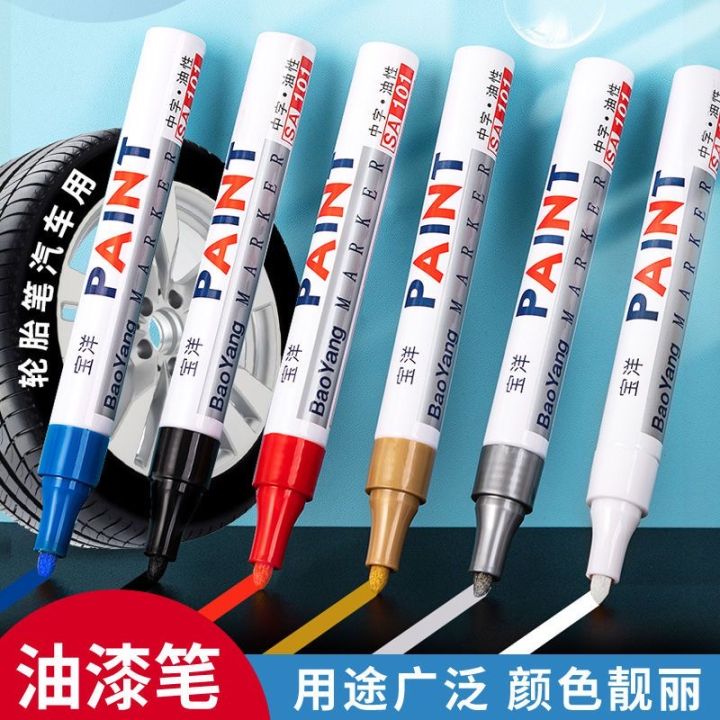 3pcs Colorful Permanent Paint Marker Waterproof White Markers Tire ...