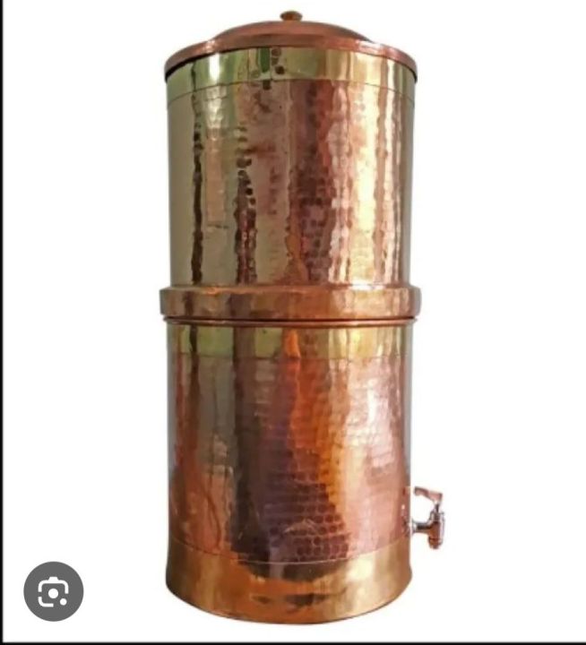 Copper/Tama Water Filter With Pure Ceramic Candle 21L | Daraz.com.np