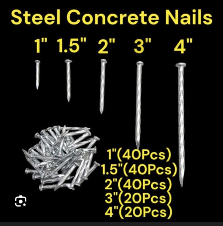 Nail, Steel Nail 1" to 4", Concrete Nail, Steel Keel, Wall Keel | Daraz.pk