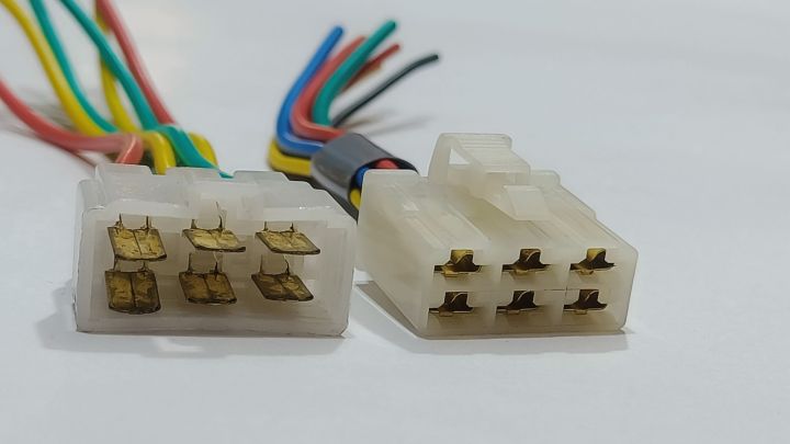 WIRING JACK/COUPLER/CONNECTOR MALE FEMALE 6 PIN | Daraz.com.np