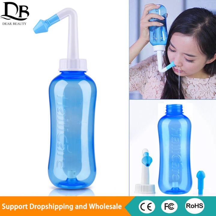 300ML Nasal Wash Sinusitis Nose Cleaner for Adults Child Allergic ...
