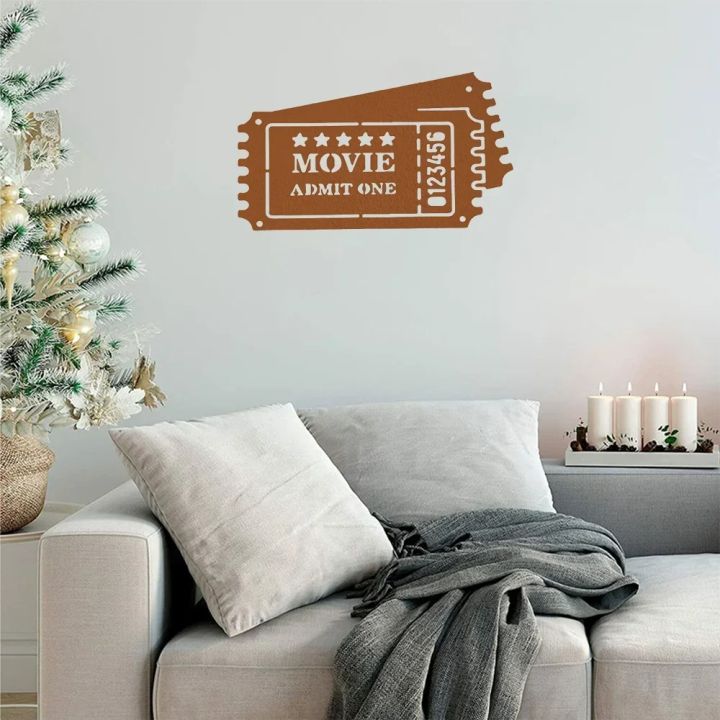 Charming Metal ，Movie Theater Decor Metal Movie Reel Wall Art Metal ...