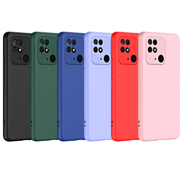 Original Solid Silicone Case for Xiaomi Redmi 10C 10A 9A 9C 12c Cover ...