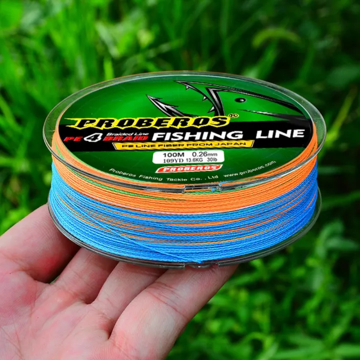 100M 4 Strands Braided Fishing Line High-Strength Fishing Line 6-100LB ...
