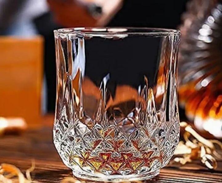 Italian style Premium Juice and Water Glasses Set of 06 Transparent ...